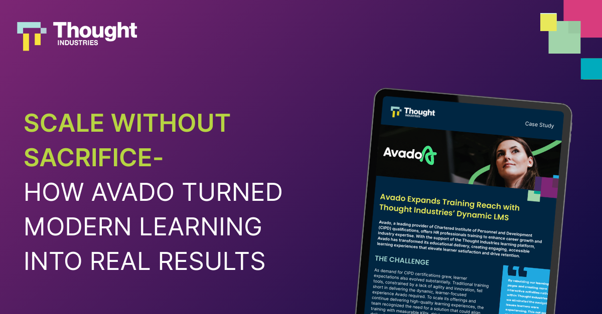 Avado Case Study Brief | Thought Industries