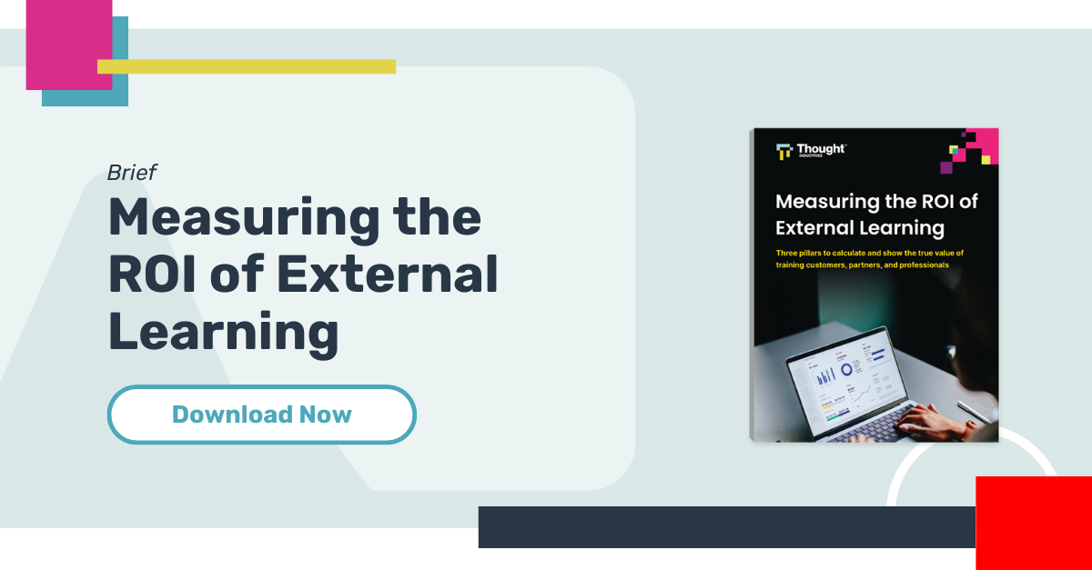 Measuring the ROI of External Learning Brief | Thought Industries