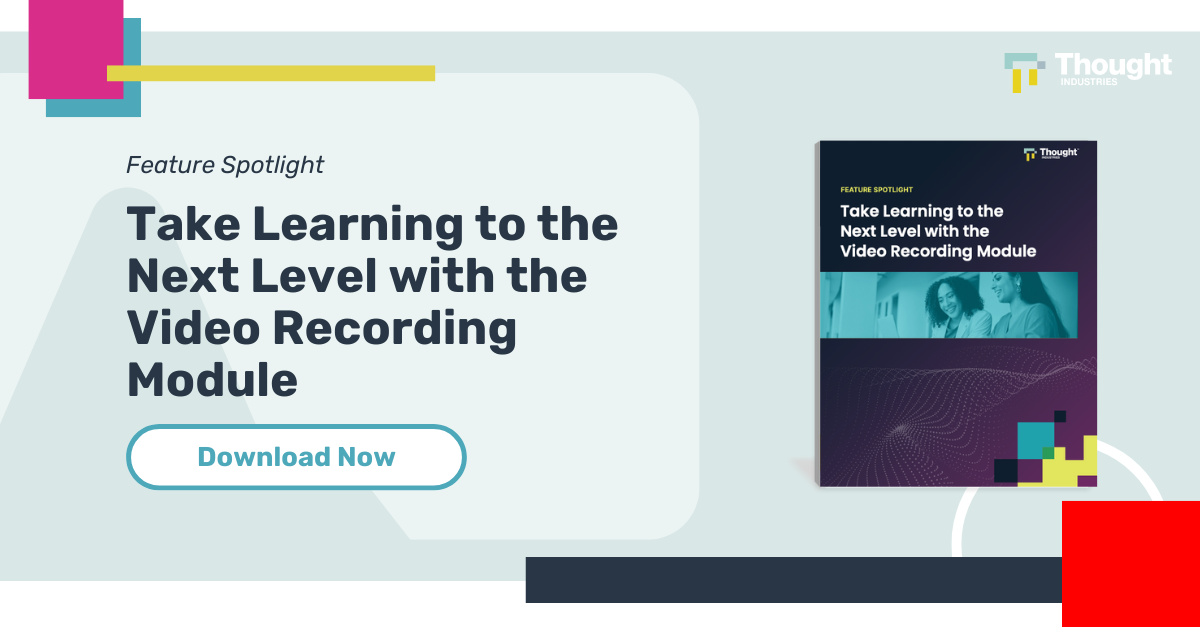 Video Recording Module Feature Spotlight | Thought Industries